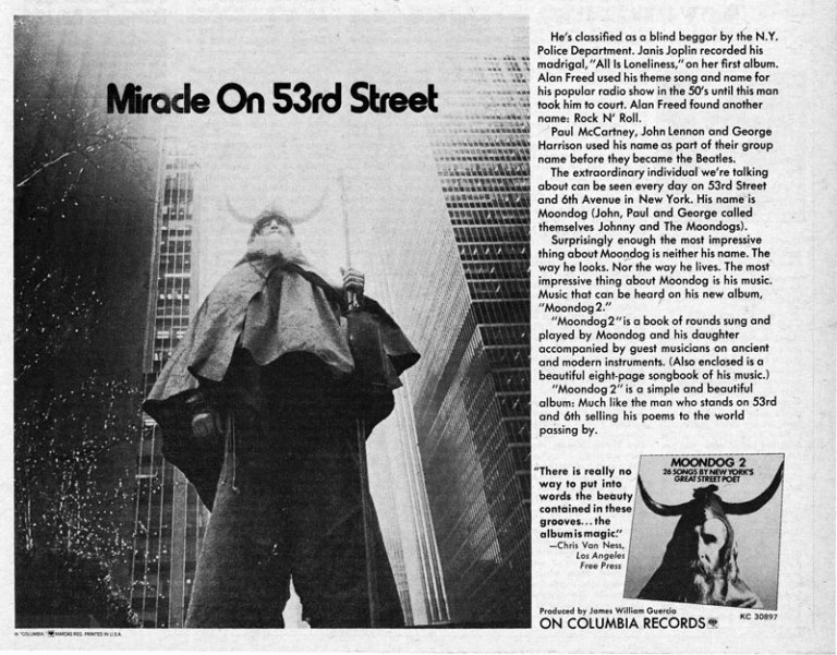 artifacts from the musical life of moondog – The Hum Blog