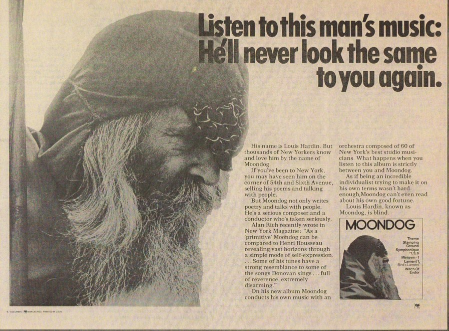 artifacts from the musical life of moondog – The Hum Blog
